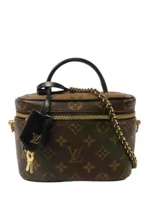LOUIS VUITTON Monogram Reverse Vanity Pm Tote Bag - Brown