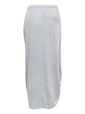 OPEN YY Draped Drawstring-waist Maxi Skirt