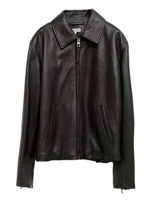 LOEWE Zip-up Leather Jacket