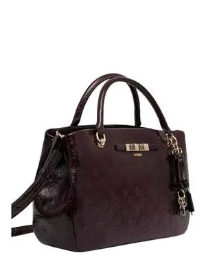 Guess Carmella Logo-embossed Tote Bag - Red