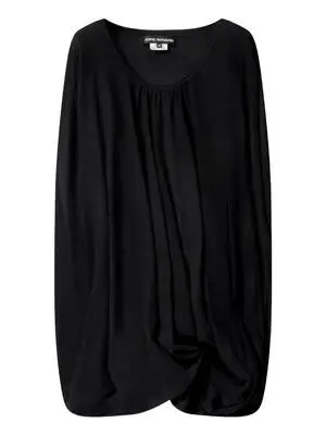 Junya Watanabe Draped Asymmetric-cut Blouse - Black