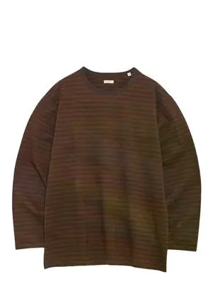Nanamica Coolmax Striped T-shirt - Brown
