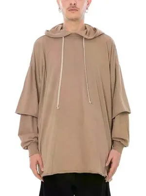 Rick Owens Tommy Hustler Layered Hoodie - Neutrals