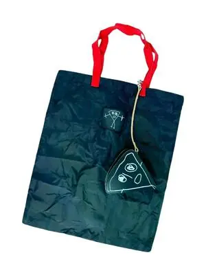 Plan C Pili And Bianca Graphic-print Tote Bag - Black