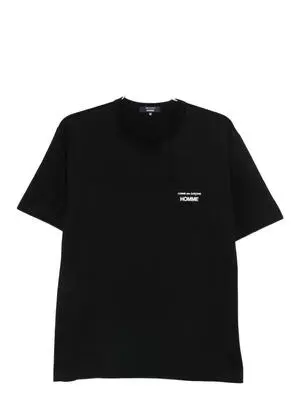 Comme Des Garçons Logo-print T-shirt - Black