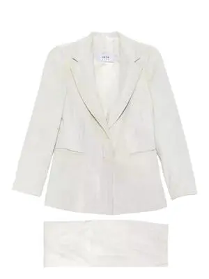 VELA SHOP Corduroy-texture Suit - Neutrals