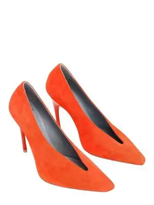 Balenciaga Duchesse Heeled Pumps Orange