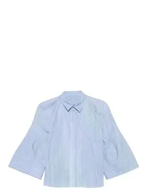 SACAI Vertical-stripe Flared-sleeve Shirt