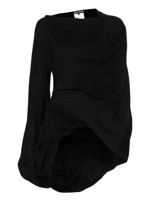 Junya Watanabe Asymmetric Draped Sweater - Black