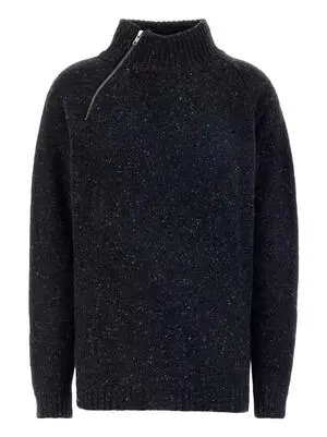Gimaguas Xavi Melange Zip-detail Sweater - Black