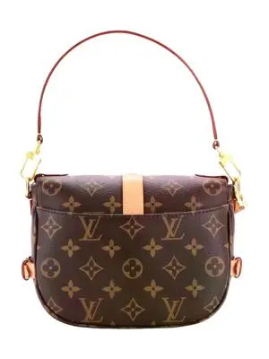 LOUIS VUITTON Saumur Handbag Monogram Canvas Bb Crossbody Bag - Brown