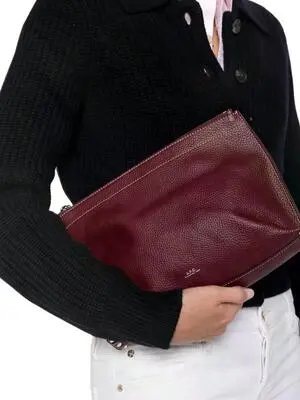 A.p.c. Neige Clou Clutch Bag - Red