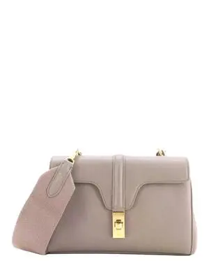 Celine Soft 16 Bag Grainy Calfskin Teen Shoulder Bag Grey