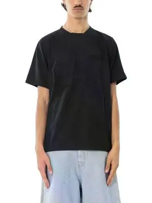 ARTE ANTWERP Logo-patch Mesh T-shirt - Black