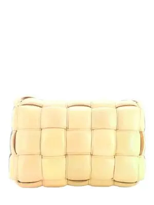 Bottega Veneta Cassette Padded Maxi Intrecciato Leather Crossbody Bag - Neutrals