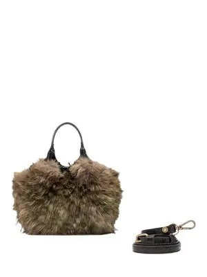 GIANNI CHIARINI Mini Dua Faux-fur Top-handle Tote Bag