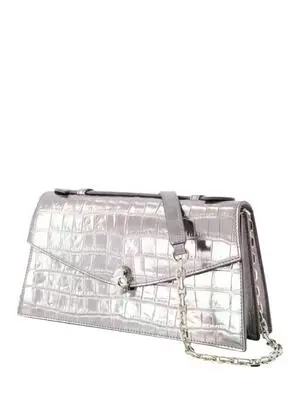 ALEXANDER MCQUEEN Skull Crocodile-effect Tote Bag