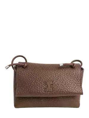 IACUCCI Grained Leather Tote Bag - Brown