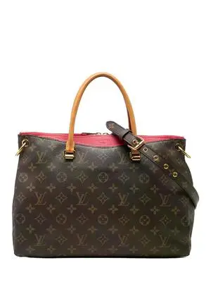 LOUIS VUITTON 2014 Monogram Pallas Mm Satchel - Brown