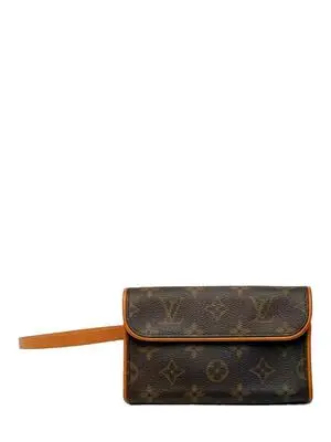 LOUIS VUITTON 2002 Monogram Pochette Florentine Belt Bag - Brown