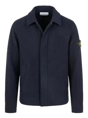 Stone Island Logo-patch Sweater - Blue