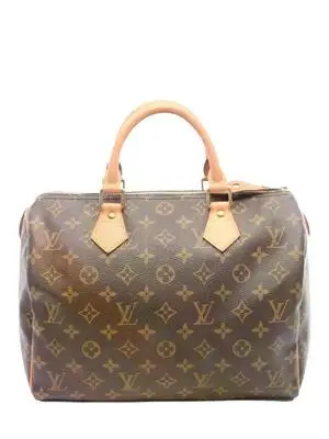 LOUIS VUITTON 2003 Monogram Speedy 30 Boston Bag - Brown