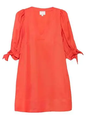 MAISON 123 Bona Bow-detail Mini Dress