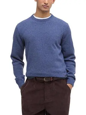 Barbour Essential Patch Wool Crewneck Sweater - Dark Indigo