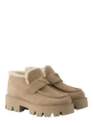 Prada Suede Loafers - Desert Beige
