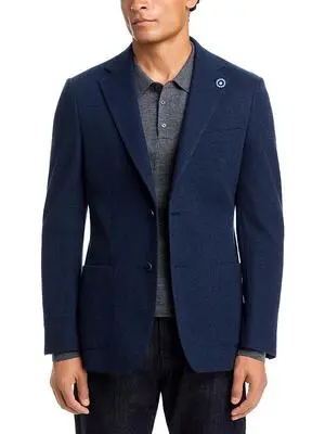 Hart Schaffner Marx New York Fit Wool & Cotton Jersey Soft Jacket Navy