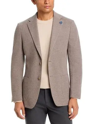Hart Schaffner Marx New York Fit Wool & Cotton Jersey Soft Jacket Tan