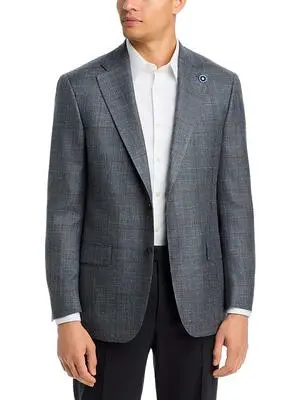 Hart Schaffner Marx New York Fit Plaid Sport Coat - Grey