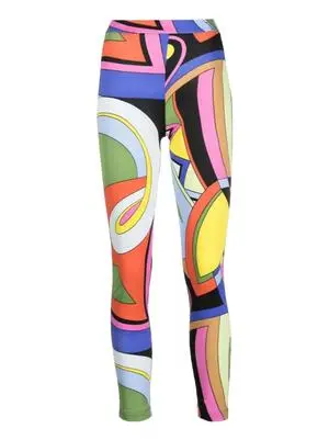 Moschino Abstract Printed Leggings - Multi-color