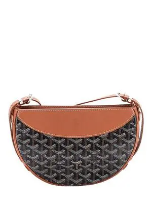 Goyard Hirondelle Shoulder Bag Coated Canvas And Leather - Brown