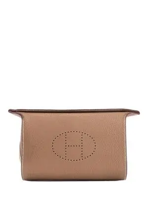 Hermès Videpoches Togo Leather Crossbody - Gray