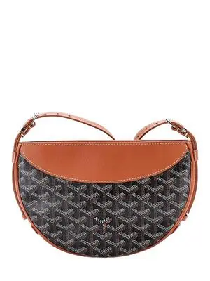 Goyard Hirondelle Shoulder Bag Coated Canvas And Leather - Brown