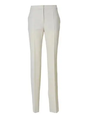 Moschino High-waisted Straight-leg Trousers - White
