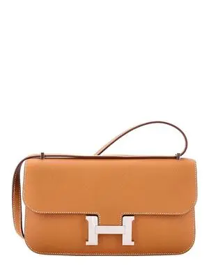 Hermès Constance Elan 25 Epsom Leather Shoulder Bag - Brown