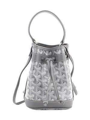 GOYARD Mini Petit Flot Bucket Bag Coated Canvas