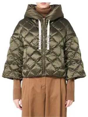 Max Mara Drawstring Padded Jacket - Green