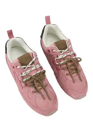 Kurt Geiger K Slim Runner Suede Sneakers - Pink
