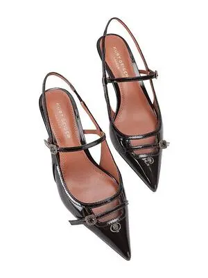 KURT GEIGER Rebecca Leather Slingback Pumps