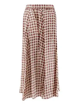 Aspesi Geometricprint Maxi Skirt - Nude