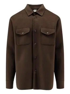 Aspesi Snap-front Shirt Jacket - Black