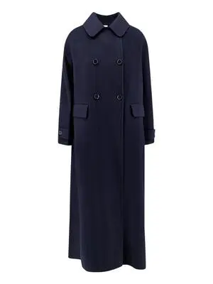 Aspesi Doublebreasted Maxi Coat - Black