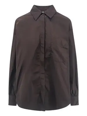 Aspesi Oversized Longsleeve Shirt Brown