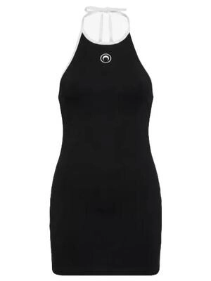 MARINE SERRE Halterneck Mini Dress
