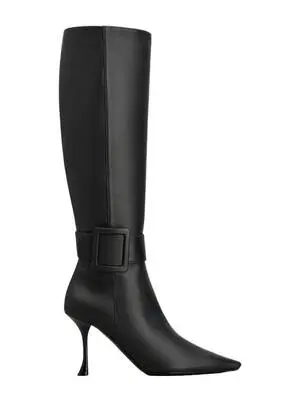 ROGER VIVIER Viv' In The City Boots In Leather - Black