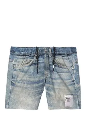 Satisfy Elastic Waist Denim Shorts - Blue