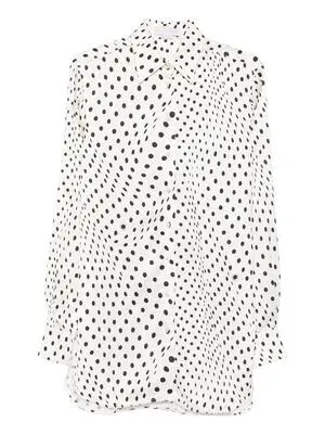 Stella McCartney Polka-dot Long-sleeve Shirt - White Black